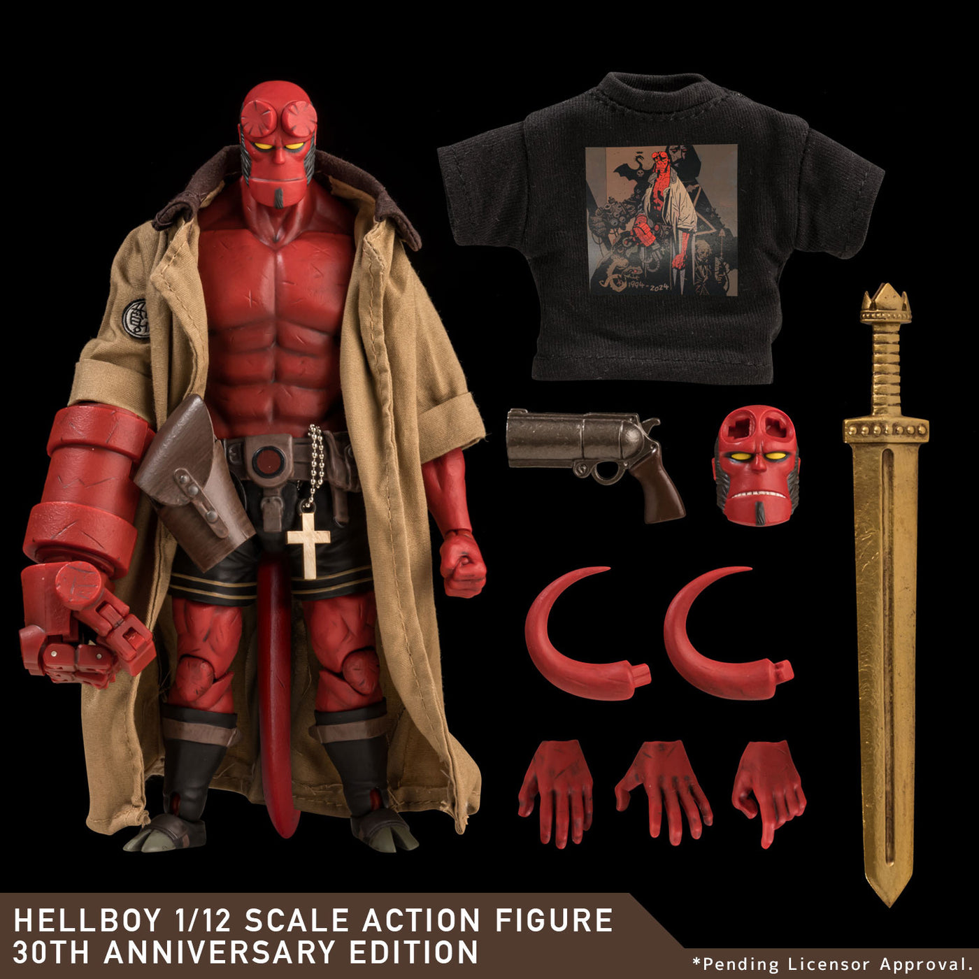 "Hellboy" Hellboy 1/12 Scale Action Figure 30th Anniversary Edition ...