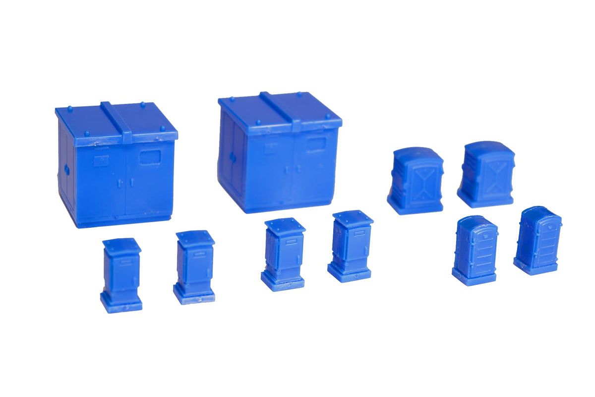 1/80 Scale Plastic Kit Pop Another World Series Relay Box / Cubicle Bl ...