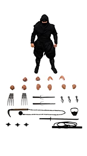 VTOYS x 6INCH SN001 SHADOW NINJA (BLACK) 1/12 SCALE ACTION FIGURE — Ninoma