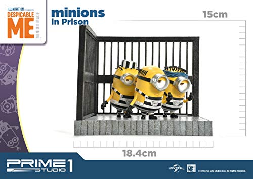 Prime Collectible Figure "Despicable Me 3" Minions in Prison Statue PC ...