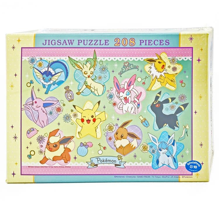 "Pokemon" Jigsaw Puzzle 208 Piece 208-129 Pikachu & Eevee Friends — Ninoma
