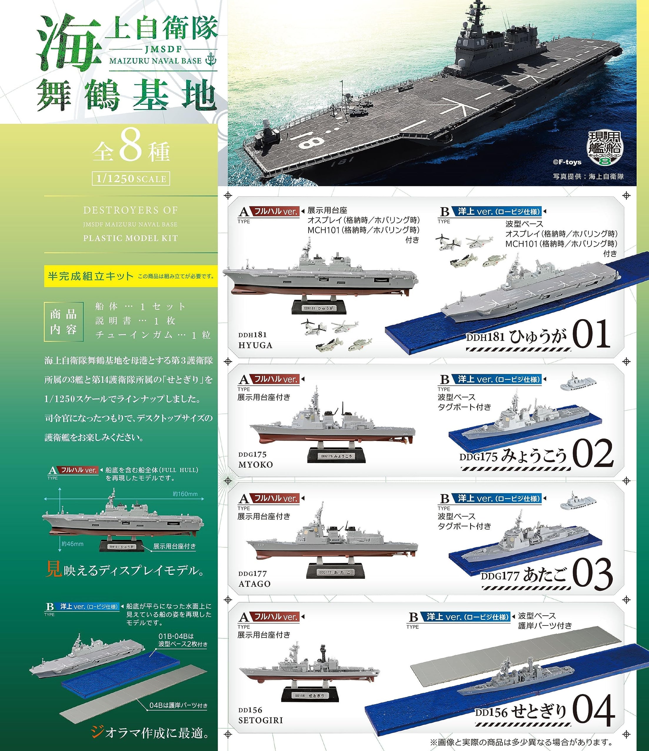 1/1250 Current Ships Kit Collection 8 JMSDF Maizuru Naval Base — Ninoma